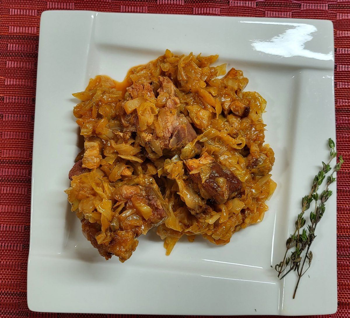 Mâncare de varză dulce cu costiță afumată de porc. Secretul ca să iasă ...