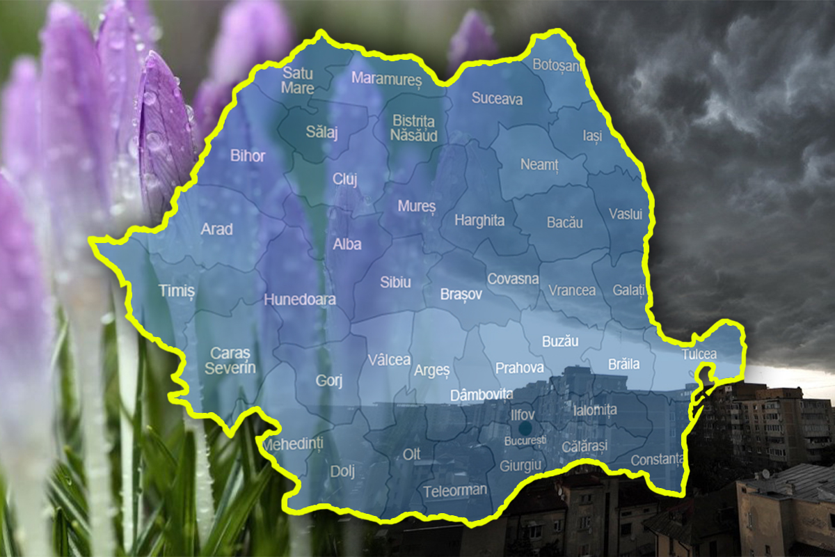Se întoarce vremea capricioasă în România. ANM anunță furtuni ...